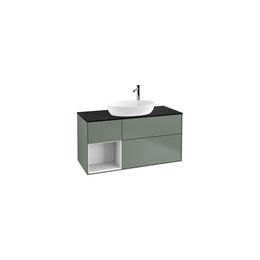 Villeroy & Boch V&B Waschtischunterschrank Wandbeleuchtung Finion 120cm, Pl b m, Rg g wh. Lac, Oli. m Lac ; Villeroy & Boch (G942GFGM)