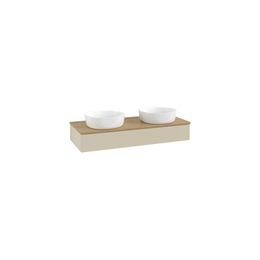 Villeroy & Boch V&B Waschtischunterschrank ohne Frontstruktur, mit Beleuchtung Antao 120x19x50cm, WBP hon. Oa, si Gr m Lac ; Villeroy & Boch (L13011HJ)