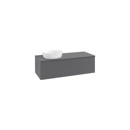 Villeroy & Boch V&B Waschtischunterschrank mit Frontstruktur Antao 120x36x50cm, WBP Lac, Anthrac. m Lac ; Villeroy & Boch (K33110GK)