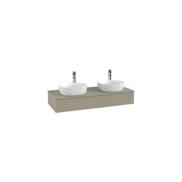 Villeroy & Boch V&B Waschtischunterschrank ohne Frontstruktur Antao 120x19x50cm, HL, WBP Lac, Anthrac. m Lac ; Villeroy & Boch (K13050GK)