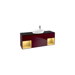 Villeroy & Boch V&B Waschtischunterschrank Wandbeleuchtung Finion 160cm, Pl bla m, Reg gol m Lac, Peo m ; Villeroy & Boch (G982HFHB)