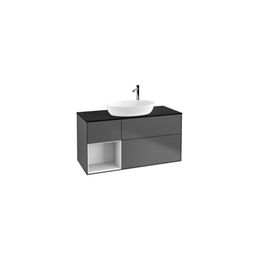 Villeroy & Boch V&B Waschtischunterschrank Wandbeleuchtung Finion 120cm, Pl b m, Rg g wh. Lac, Anthrac. m ; Villeroy & Boch (G942GFGK)