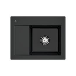 Villeroy & Boch V&B Sp&uuml;le Subway 45 Compact re, m Abl.garn, Hand., pure black ; Villeroy & Boch (331301R7)