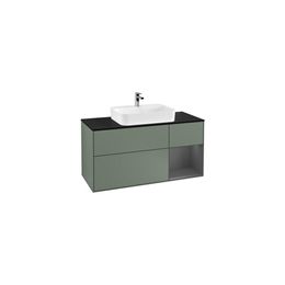 Villeroy & Boch V&B Waschtischunterschrank Finion 120cm, Pl b m, Rg r A m, Oli. m Lac ; Villeroy & Boch (F422GKGM)
