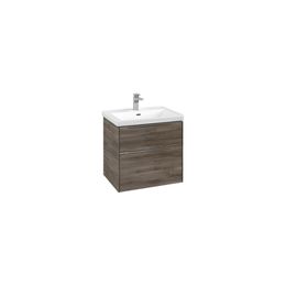 Villeroy & Boch V&B Waschtischunterschrank Subway 3.0 62,2x57,6x47,8cm, o LE/Gr Alu gl, st. Oa ; Villeroy & Boch (C57600RK)