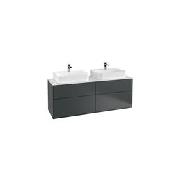 Villeroy & Boch V&B Waschtischunterschrank Wandbeleuchtung Finion 160x60,3cm, Abd.-Pl. wh. m, md bl. m Lac ; Villeroy & Boch (G18100HG)
