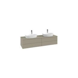 Villeroy & Boch V&B Waschtischunterschrank ohne Frontstruktur, mit Beleuchtung Antao 160x50cm, HL, WBP Lac, lea gre. m Lac ; Villeroy & Boch (L28050HL)