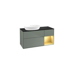 Villeroy & Boch V&B Waschtischunterschrank Wandbeleuchtung Finion 120cm, Pl b m, Reg gol m Lac, Oli. m Lac ; Villeroy & Boch (GA52HFGM)