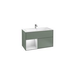 Villeroy & Boch V&B Waschtischunterschrank Wandbeleuchtung Finion 99,6x59,1cm, Rg li wh. m Lac, Oli. m Lac ; Villeroy & Boch (G030MTGM)