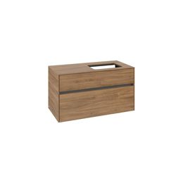 Villeroy & Boch V&B Waschtischunterschrank Collaro 100x54,8x50cm, WT rechts, kansas oak ; Villeroy & Boch (C11100RH)