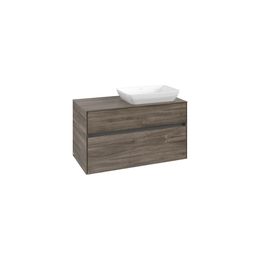 Villeroy & Boch V&B Waschtischunterschrank Collaro 100x54,8x50cm, WT rechts, stone oak ; Villeroy & Boch (C11100RK)