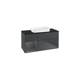 Villeroy & Boch V&B Waschtischunterschrank Wandbeleuchtung Finion 120x60 cm, Rg r Anthrac. m, md bl. m Lac ; Villeroy & Boch (G702GKHG)