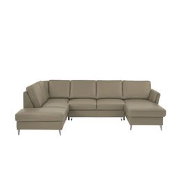 meinSofa Wohnlandschaft Veit grau Maße (cm): B: 305 H: 90 T: 204.0 Sofas > Sofas nach Material > Ledersofas » Sofa DE
