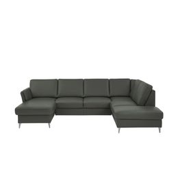 meinSofa Wohnlandschaft Veit grau Maße (cm): B: 305 H: 90 T: 200.0 Sofas > Sofas nach Material > Ledersofas » Sofa DE
