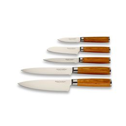 ECHTWERK Damaszener Messer Set 5tlg (hell)