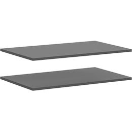 Einlegeboden Home Affaire "Skarde, Einlegeböden 77 cm", grau (anthrazit), B:77cm H:1,6cm T:48cm, Spanplatte, Einlegeböden, Skarde, Einlegeboden 2er Set, 77 cm