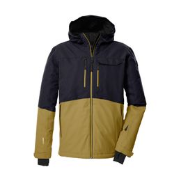 Skijacke Killtec "KSW 53 MN SKI JCKT", Herren, Gr. L, schwarz, Oberstoff: 100% Polyester, Futter: 100% Polyester, Füllung: 100% Polyester (recycelt), Jacken, Skijacke: wasserdicht, atmungsaktiv, Colourblock, viele Taschen