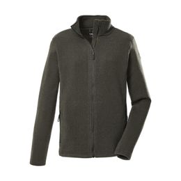 G.I.G.A. by Killtec Fleecejacke "GW 81 MN KNTFLC JCKT", Herren, Gr. L, grün (olivgrün), Oberstoff: 100% Polyester, G.I.G.A. DX BY KILLTEC, Jacken, Strickfleecejacke, Melange-Optik, Zipper-Taschen, Kinnschutz