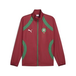 Trainingsjacke Puma "Marokko Gewebte Aufwärmjacke Herren", Herren, Gr. L, rot (intense rot archive grün), Obermaterial: 100% Polyester; Taschenfutter: 100% Polyester, Jacken