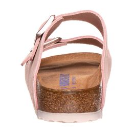 Birkenstock Leder-Pantoletten "Arizona" in Rosa - Weite S - 26% | Größe 39 | Damen-pantoletten