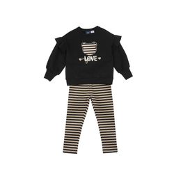 Chicco Outfit M&auml;dchen Gr&ouml;&szlig;e 92 beige / schwarz / wei&szlig;