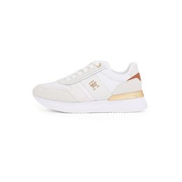 Tommy Hilfiger Sneaker Damen Größe 40 kitt / braun / gold / weiß
