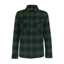 Dickies Button Up Shirt 'Sacramento' male Blue, Green size L