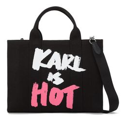 K by KARL LAGERFELD Karl Lagerfeld Shopper - K/RSG KARL IS HOT SQ MD TOTE - Gr. unisize - in Schwarz - f&uuml;r Damen