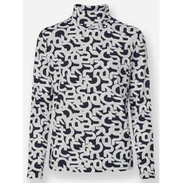 Heine Druck-Shirt in marine-ecru-bedruckt | Gr.: 36