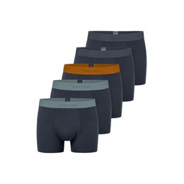 Schiesser Boxershort 5er Pack in Dunkelblau/Hellblau/Hellbraun | Gr.: XXL