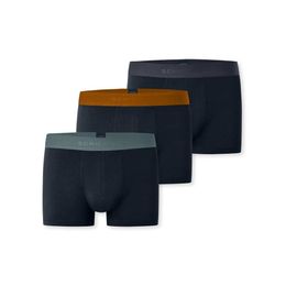 Schiesser Boxershort 3er Pack in Schwarz/Braun/Grau | Gr.: XXL