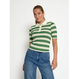Minus T-Shirt in Rifle Green Striped | Gr.: S