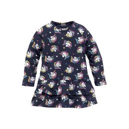 Kidsworld Jerseykleid in marine-bedruckt | Gr.: 140/146