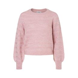More & More More & More leichter Rundhalspullover Struktur in dusty rose | Gr.: 42
