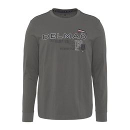 Delmao Langarmshirt in grau | Gr.: XXL