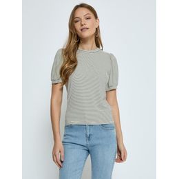 Minus T-Shirt in Cloud Dancer Stripe | Gr.: L