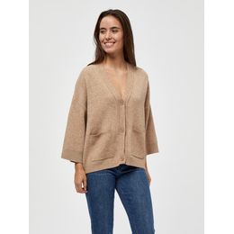 Sel by peppercorn Peppercorn Strickjacke in Warm Sand Melange | Gr.: XXL