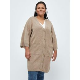 Sel by peppercorn Peppercorn Strickjacke in Warm Sand Melange | Gr.: 48