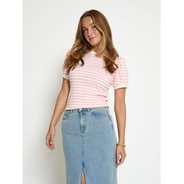 Minus T-Shirt in Orchid Pink stripe | Gr.: XS