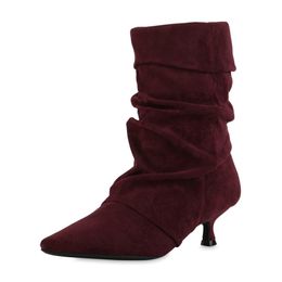 VAN HILL Klassische Stiefeletten Kristina in Burgund | Gr.: 37