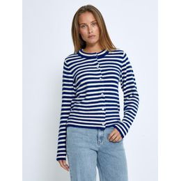 Sel by peppercorn Peppercorn Strickjacke in Navy Peony Stripe | Gr.: XXL