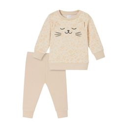 Schiesser Pyjama Baby Anzug Langarm in Sand | Gr.: 62/74