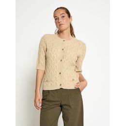 Minus Strickjacke in Sand Gray | Gr.: S
