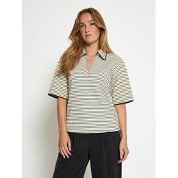 Minus T-Shirt in Black Striped | Gr.: XS