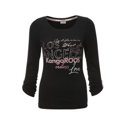 Kangaroos Langarmshirt in schwarz | Gr.: 44-46