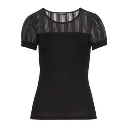 Melrose Spitzenshirt in schwarz | Gr.: 40