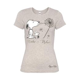 Kangaroos Kurzarmshirt in beige melange | Gr.: 52/54