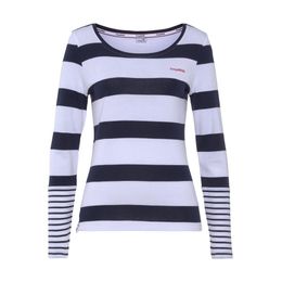 Kangaroos Langarmshirt in marine-wei&szlig; | Gr.: 52/54
