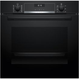 Bosch Einbaubackofen Serie 6 »HBG537BB3« mit Teleskopauszug nachrüstbar 10 Automatikprogramme & Reinigungsunterstützung für weniger Aufwand Schwarz