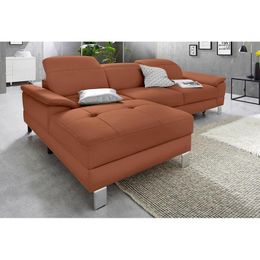 exxpo - SOFA FASHION Ecksofa »Mantua 2, inkl. Kopf- bzw. Rückenverstellung, bequem, L-Form« wahlweise mit Bettfunktion und Bettkasten, tolle...